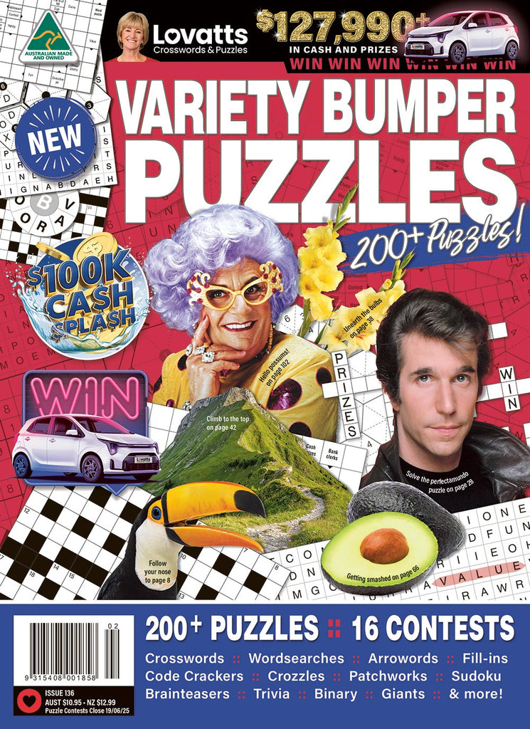 Shop Variety Bumper Puzzles Issue 136 | Buy direct at LovattsMagazines ...